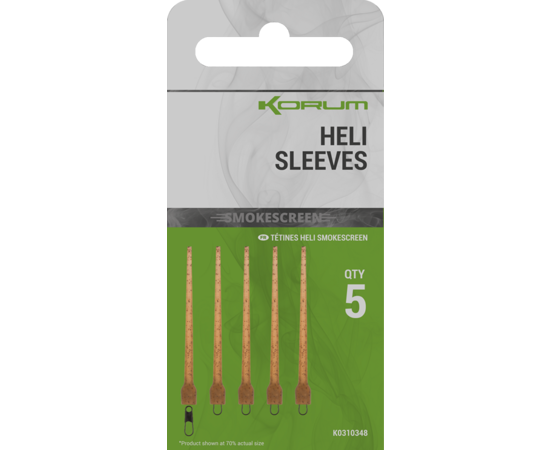 Korum Smokescreen Heli Sleeves 5 stuks - Reniers Fishing