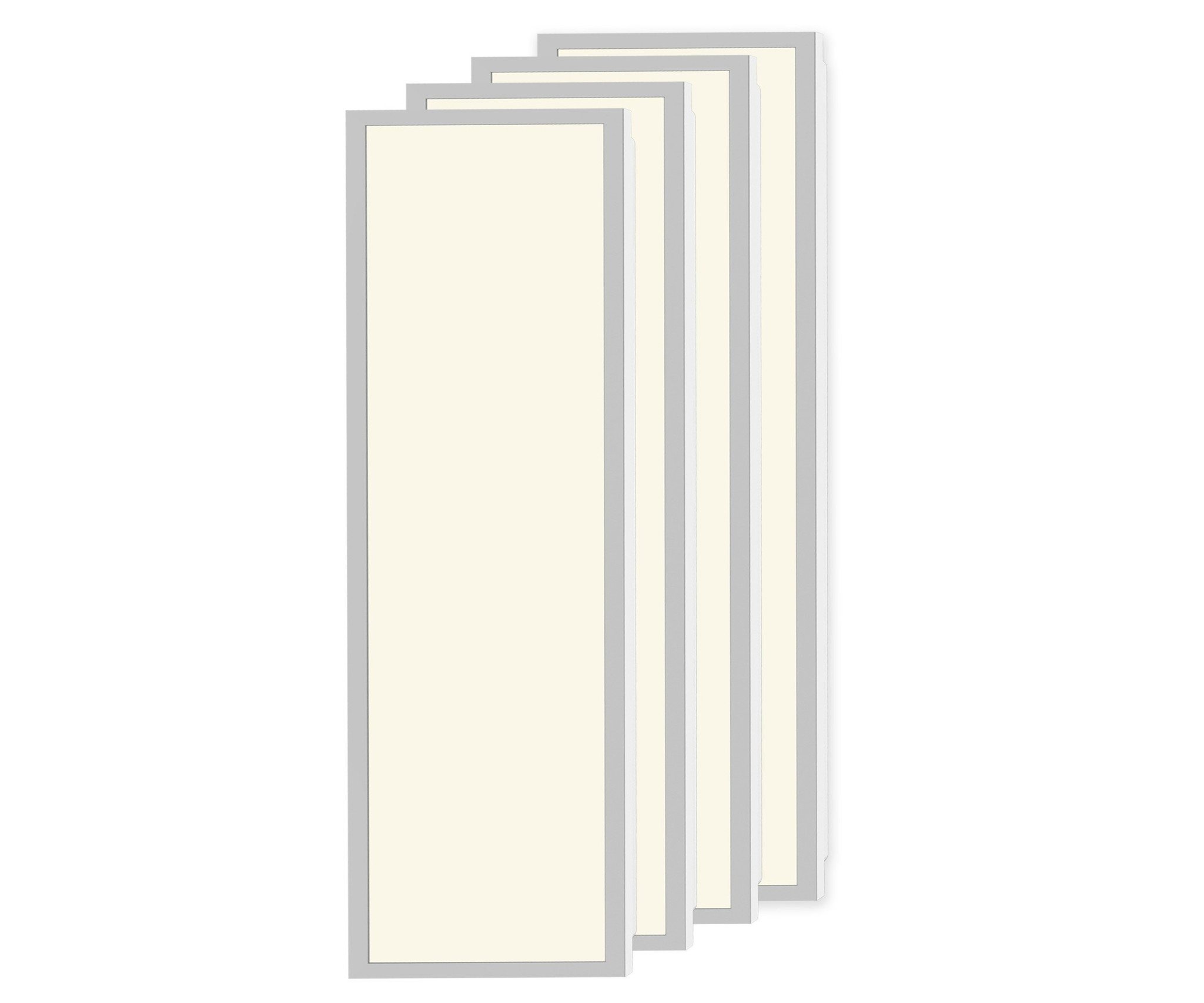 LED Panel Set 4 Stück, 120x30cm, 30W, 3000K - 114lm/W - LumenXL.de