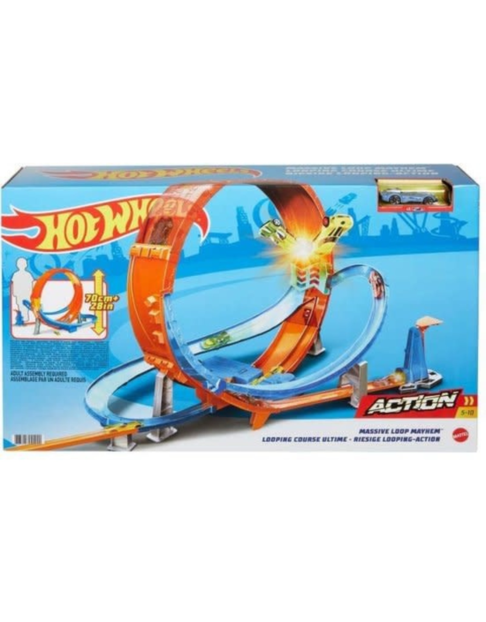 HOTWHEELS Hot Wheels Action Wervelende Looping - Racebaanset - H-BLOK ...