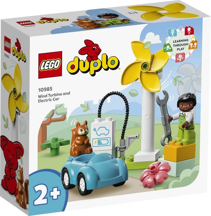 duplo Lego Duplo wind turbine and electric car - H-BLOK & TOYS