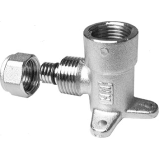 Henco muurplaat ø20 x 1/2" binnendraad x knel - viawww.nl