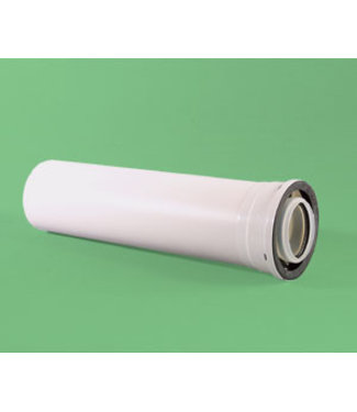 Ubbink verlengbuis concentrisch 80/125 mm L=500 mm Push-fit PPtl/KS wit ...