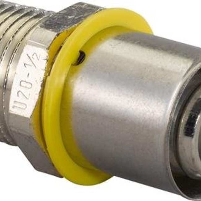 Uponor GAS Press puntstuk, 25 x 3/4" bu.dr - viawww.nl