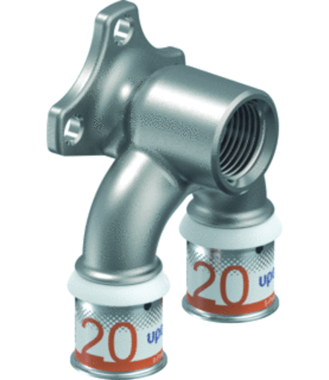 Uponor, U-Muurplaat, S-press plus, 20mm x 1/2" x 20mm - viawww.nl