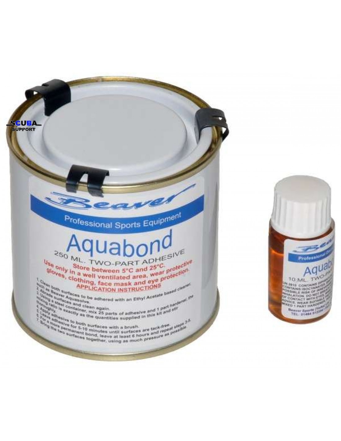 Aquabond 2 part adhesive for seals - Scuba Support