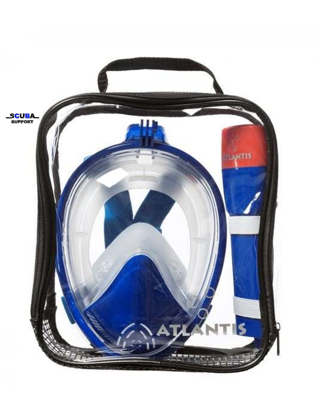 Atlantis 2.0 Full Face Snorkelmasker Ocean Blue - Scuba Support