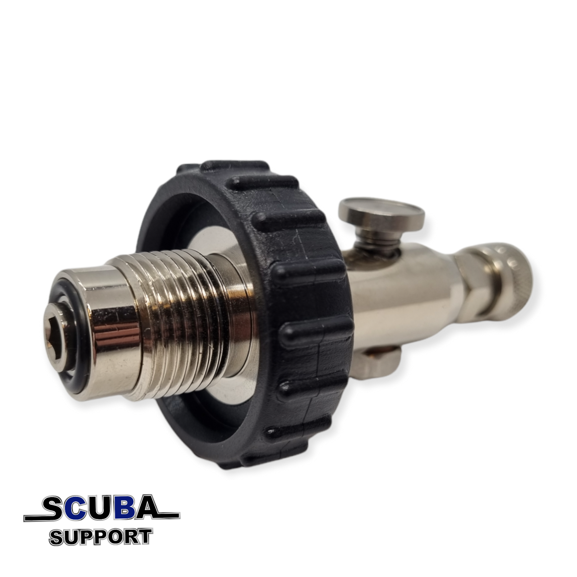 Vuladapter PCP Din300-Foster female zonder mometer - Scuba Support