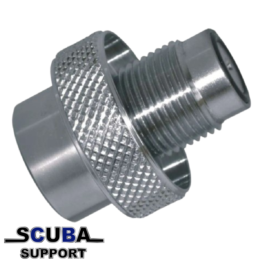 DIN adapter232 Bar Female to 300 Bar Male - Scuba Support