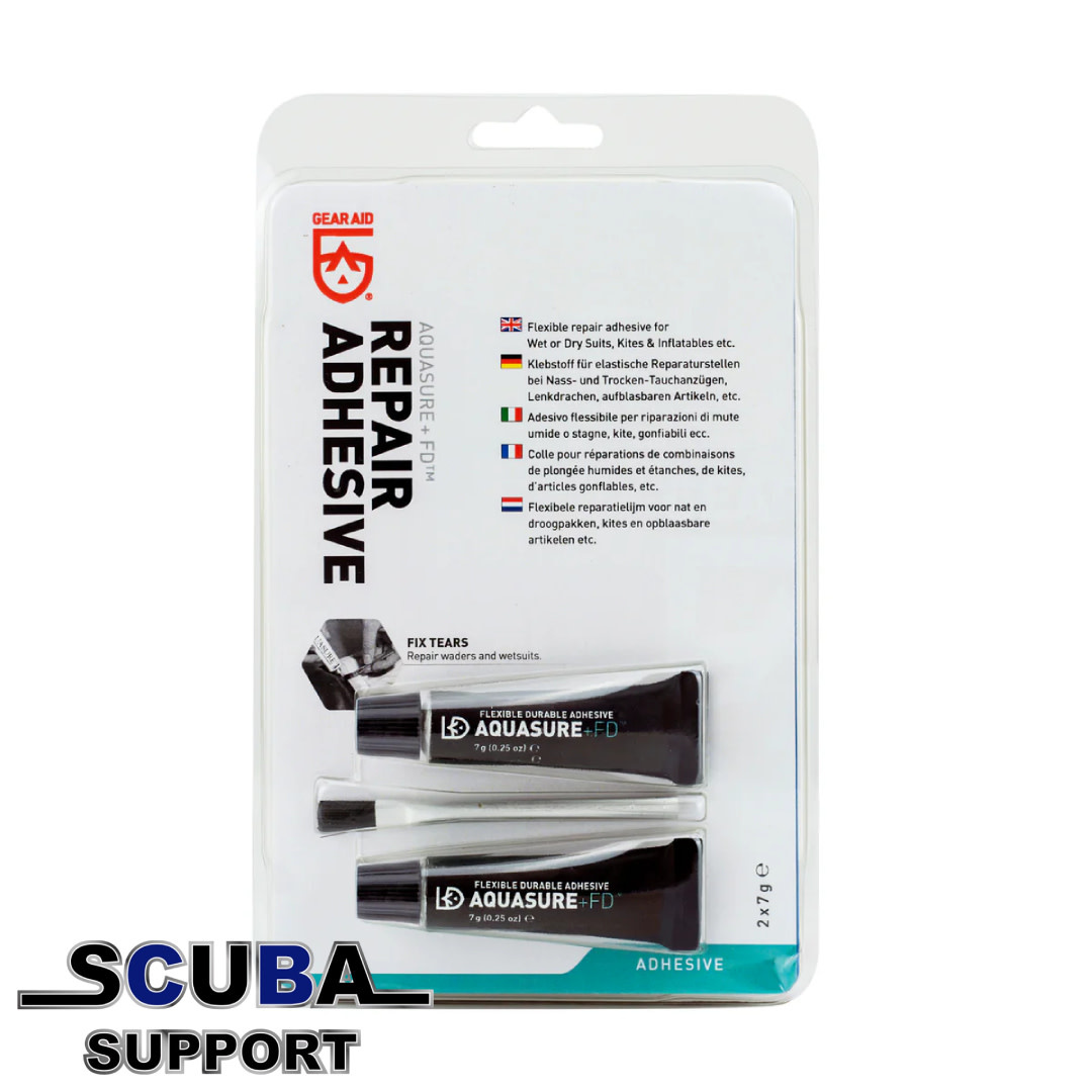 McNett/Gear Aid, Repair Adhesive Aquasure 2x tube van 7g - Scuba Support