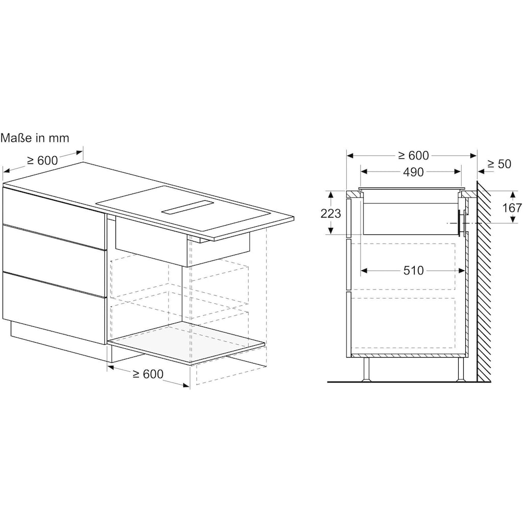 Neff V58NHQ4L0 inductie kookplaat met afzuiging - Hermans Trading ...