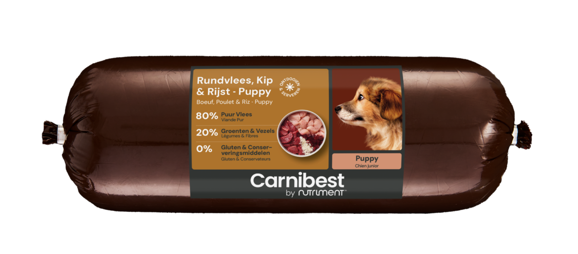 Carnibest NRundvlees, Kip & Rijst PUPPY 1000 gram