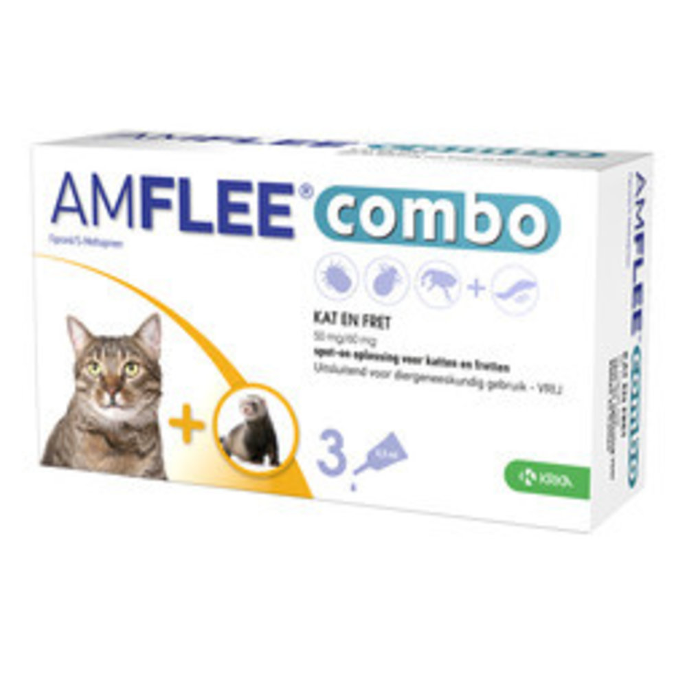 Amflee Combo Cat | Kills Fleas, Flea Eggs &Tick in Cats | Ormepiller ...