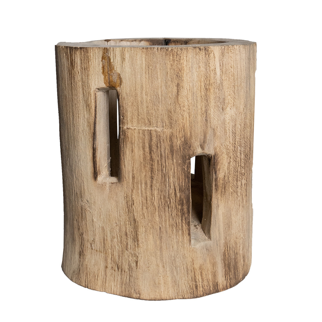 Teakhouten kaarsenhouder - diverse afmetingen - JoJo Living