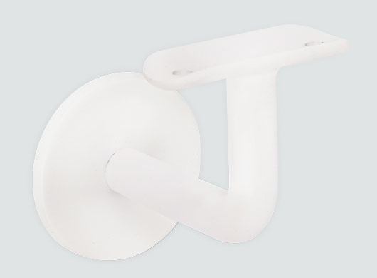 Trapleuninghouders wit rond van LEUNINGvakman, voor uw ronde leuning!