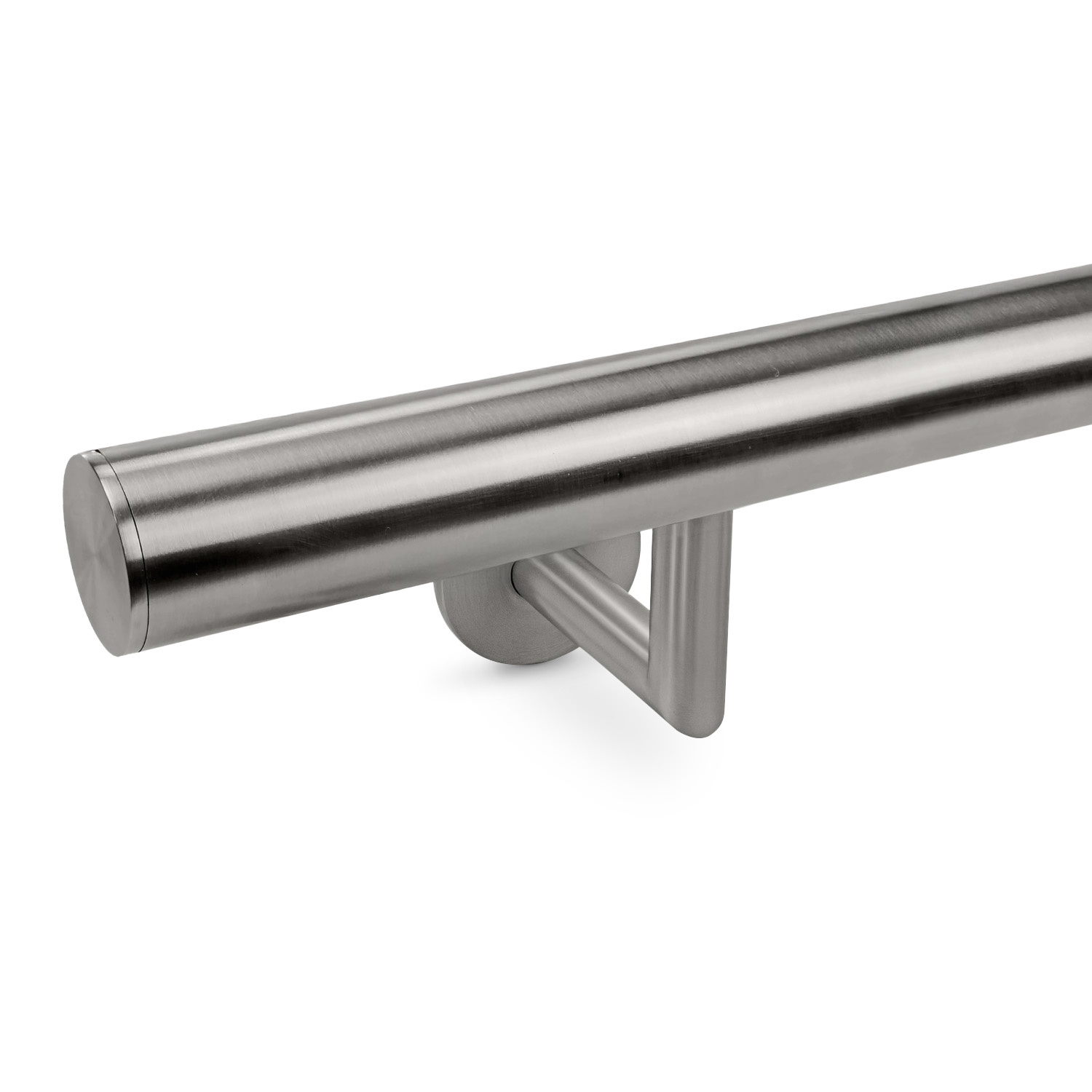 RVS trapleuning - rond smal - met houders type 3 luxe - Snel bezorgd!