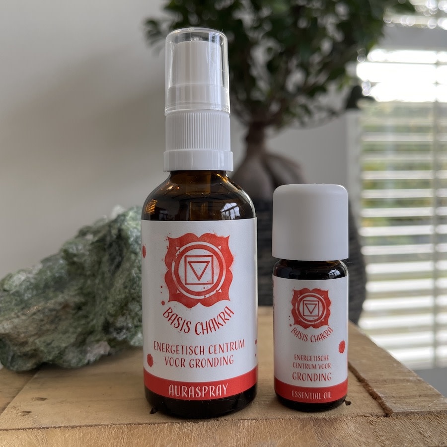 1. Basis chakra olie 10 ml - De Groene Linde - Ananda Nieuwetijdswinkel