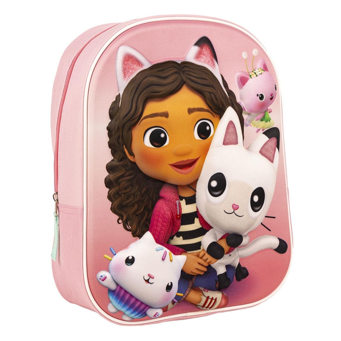 Gabby's Dollhouse Backpack Girls 3D - Height 31cm | Merchandise4All