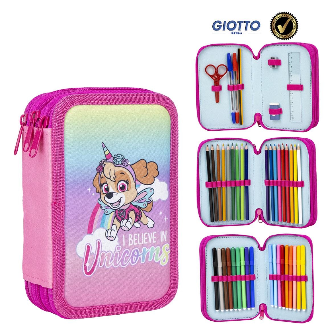 Paw Patrol Skye Dreifach-Koffer - 44 Teile | Merchandise4All