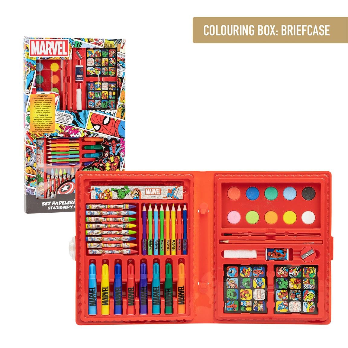 Marvel Avengers Drawing Box Drawing Set - 43 pieces | Merchandise4All