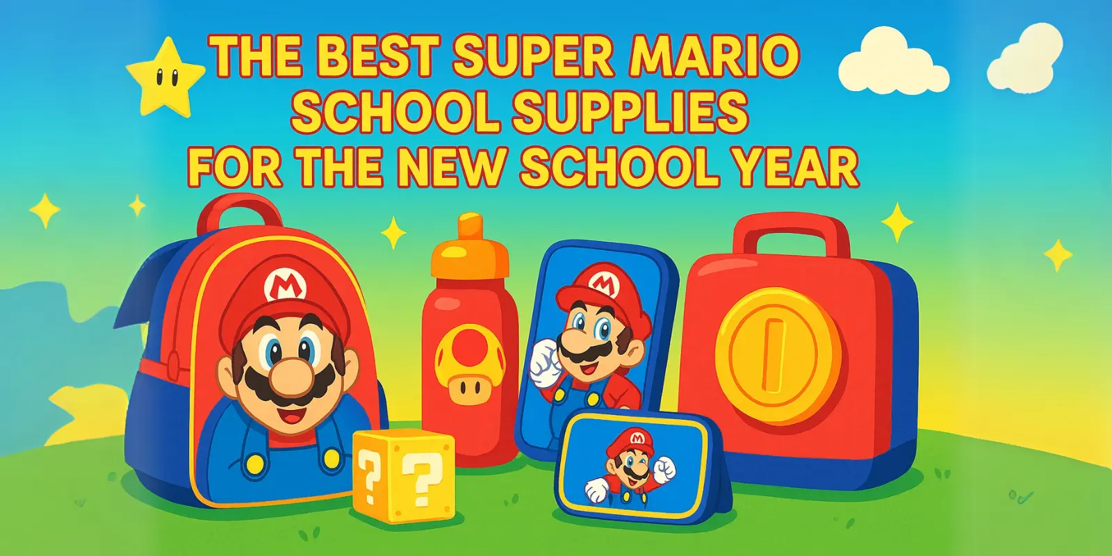 Super Mario Schoolspullen – De leukste items voor het nieuwe schooljaar ...