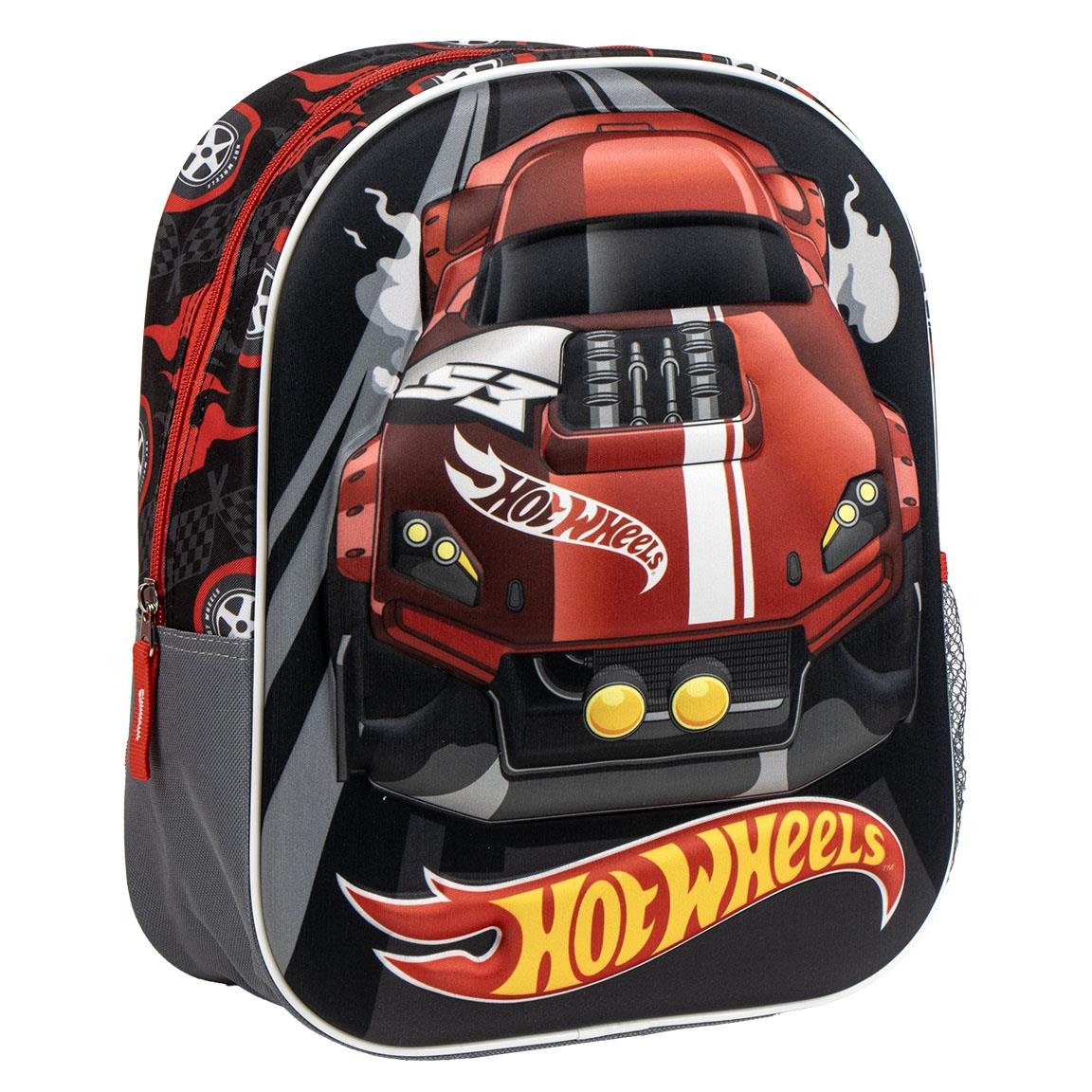 Hot Wheels Kids Backpack – 3D School Bag – Race Car Design – Cool ...