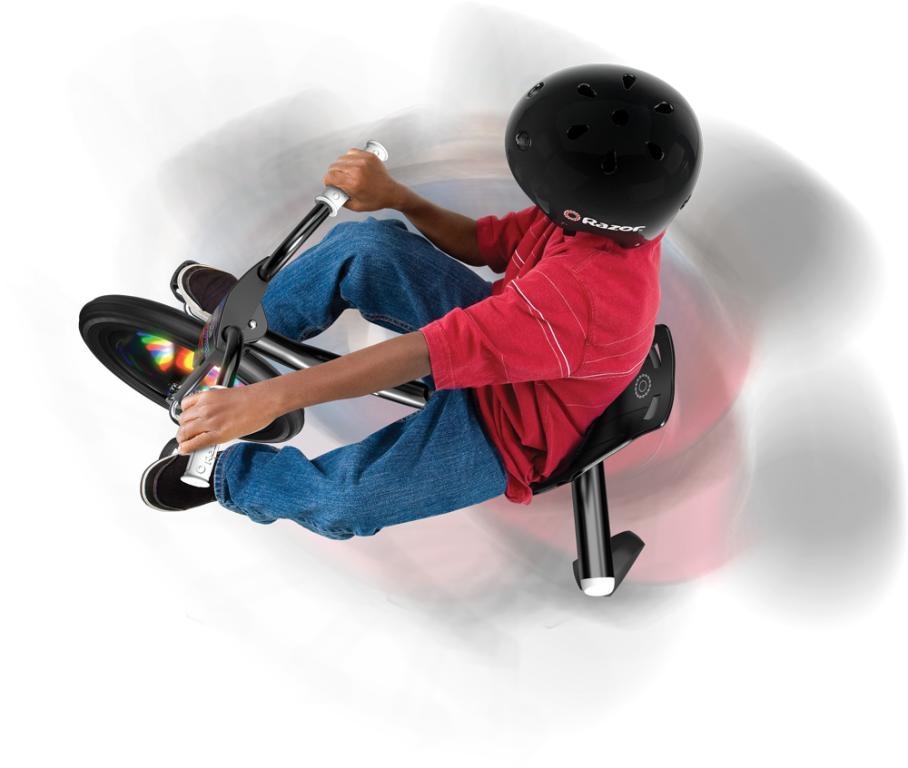 Razor Drift Trike Riprider 360 Lightshow Zwart - Djimmi.nl