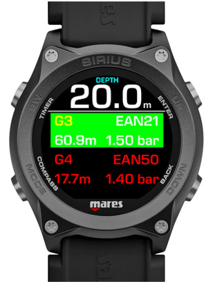 Mares Sirius dive computer | Lucas Divestore