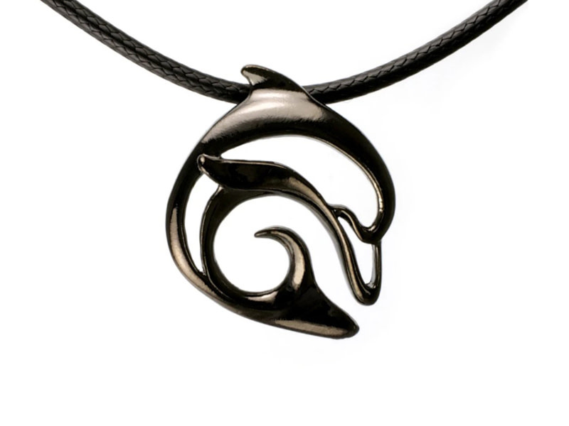 Big Blue by Roland St John Hematite Pendants - "Flipper" Dolphin ...