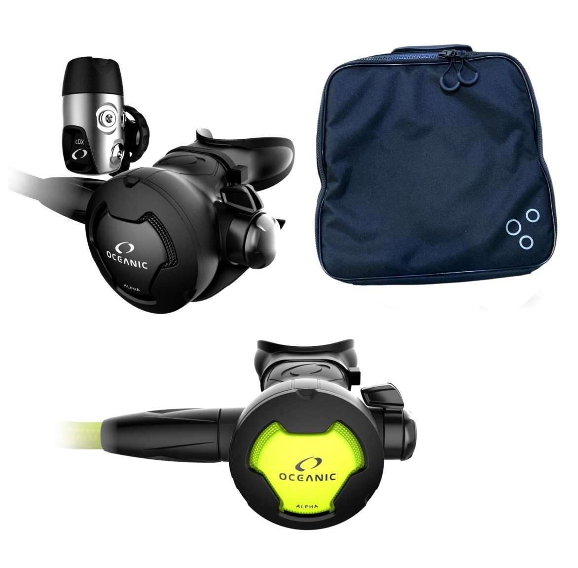 Oceanic Alpha 10 CDX (Din) with Alpha 10 Octo and Regulator Bag Set ...