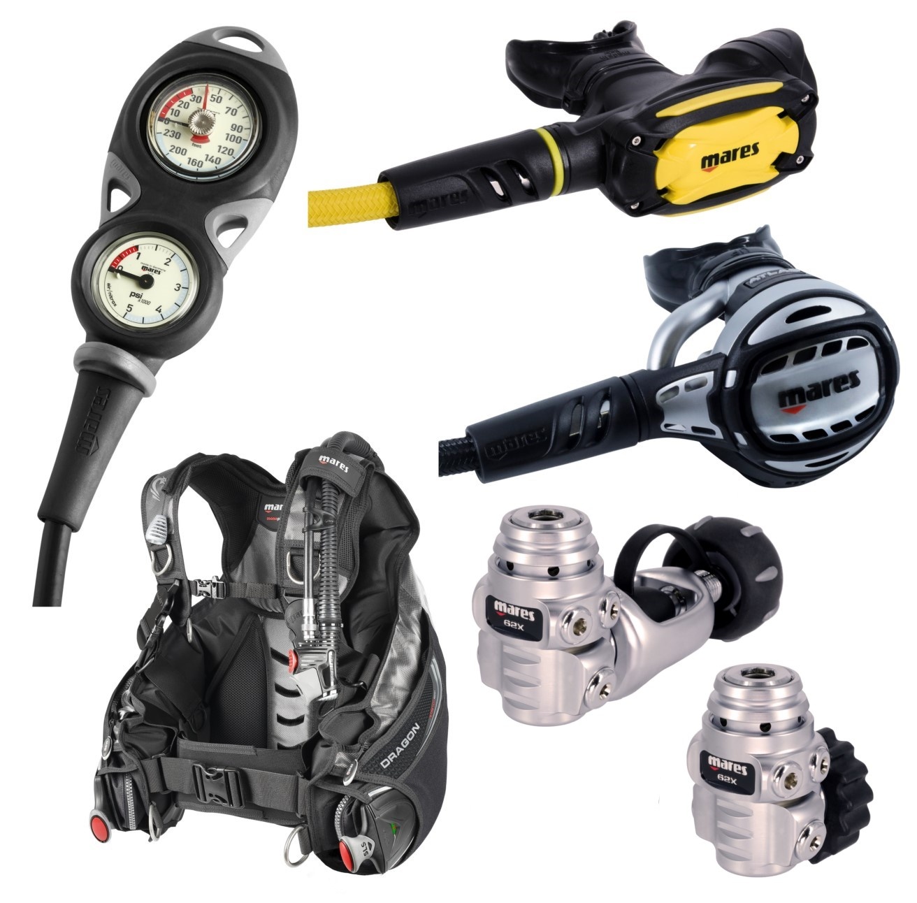 Mares Dragon Atlas 62x SXS Set | Lucas Divestore