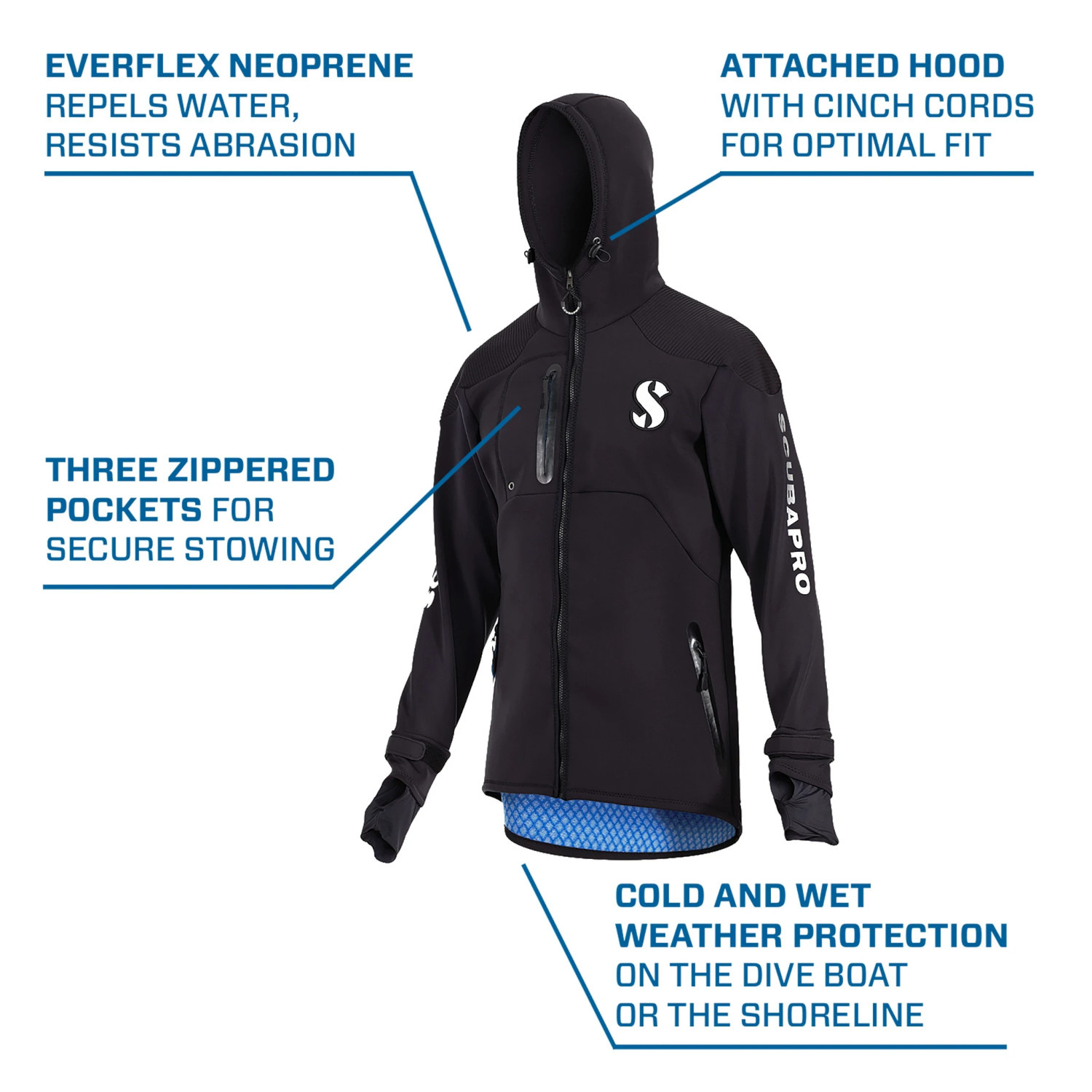 Scubapro Premium Boat Coat Men | Lucas Divestore