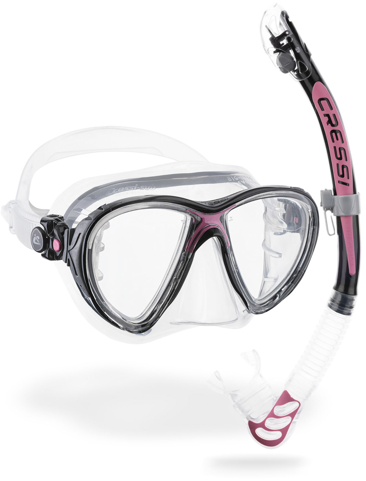 Cressi Big Eyes Evolution plus Alpha Ultra Dry Snorkeling Combo | Lucas ...