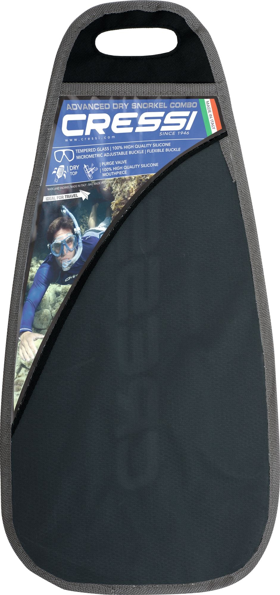 Cressi Big Eyes Evolution plus Alpha Ultra Dry Snorkeling Combo | Lucas ...