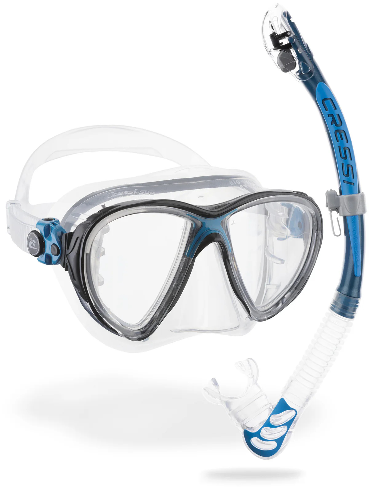 Cressi Big Eyes Evolution plus Alpha Ultra Dry Snorkeling Combo | Lucas Divestore