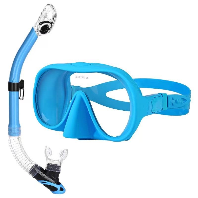 ScubaXL Snorkel Set Single Glass Mask and Dry Snorkel | Lucas Divestore