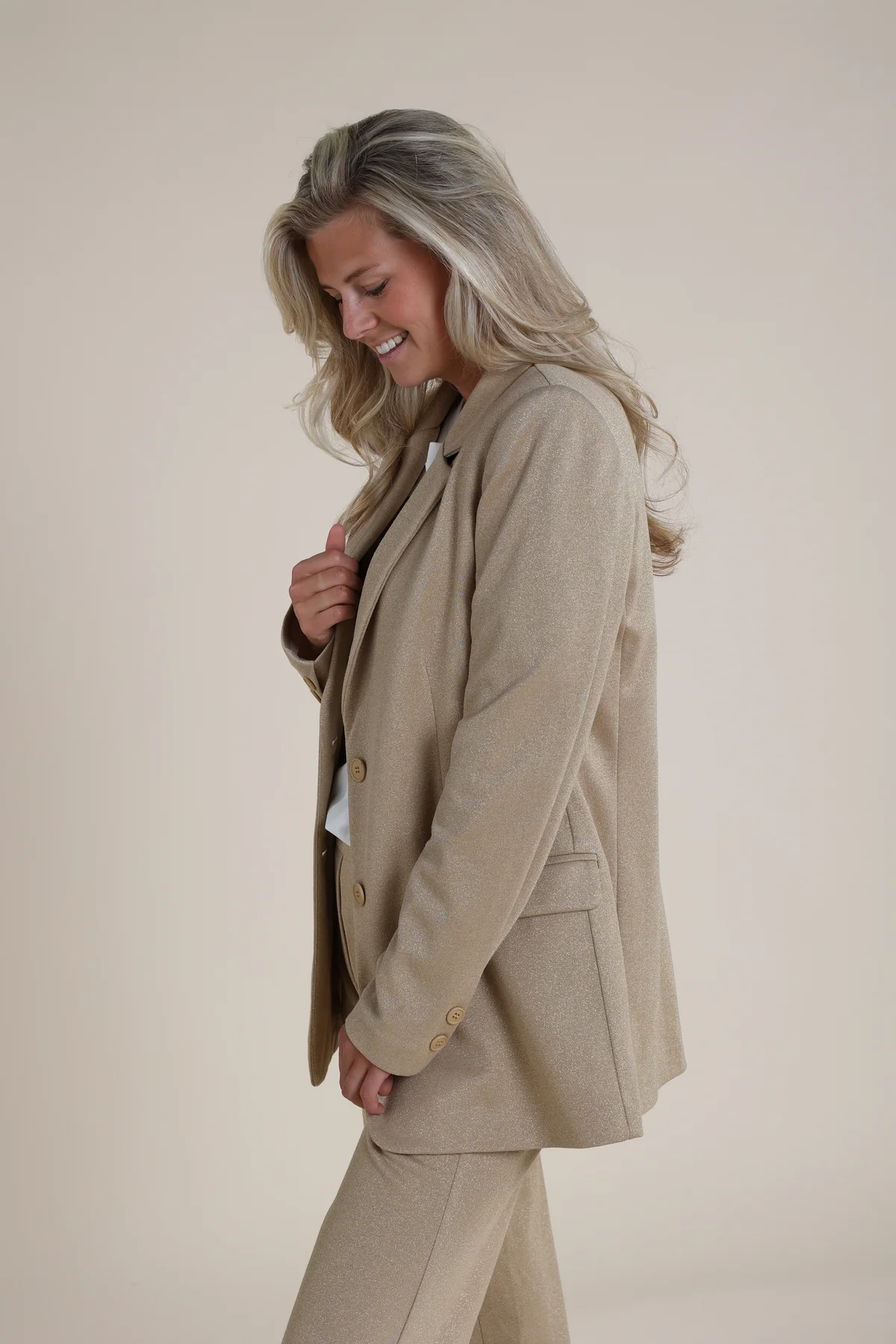 Gratis verzending! - NUKUS Blazer Close FW23119 - 4 Gold - Greenfield ...