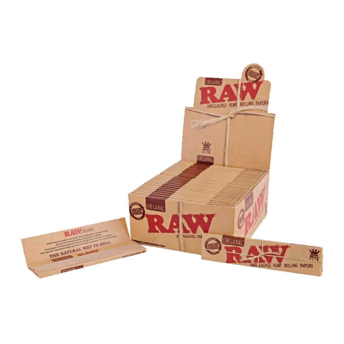 Raw Organic King Size Slim 50 Pieces ~ Rolling Papers Eugardencenter
