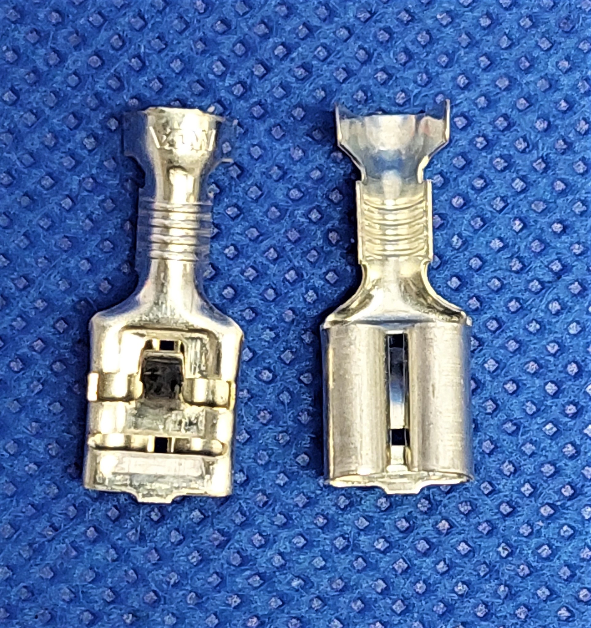 10x Faston met haak 6,3 x 0,8 mm van MTA gemaakt van Cu-Zn-Sn - Cable ...