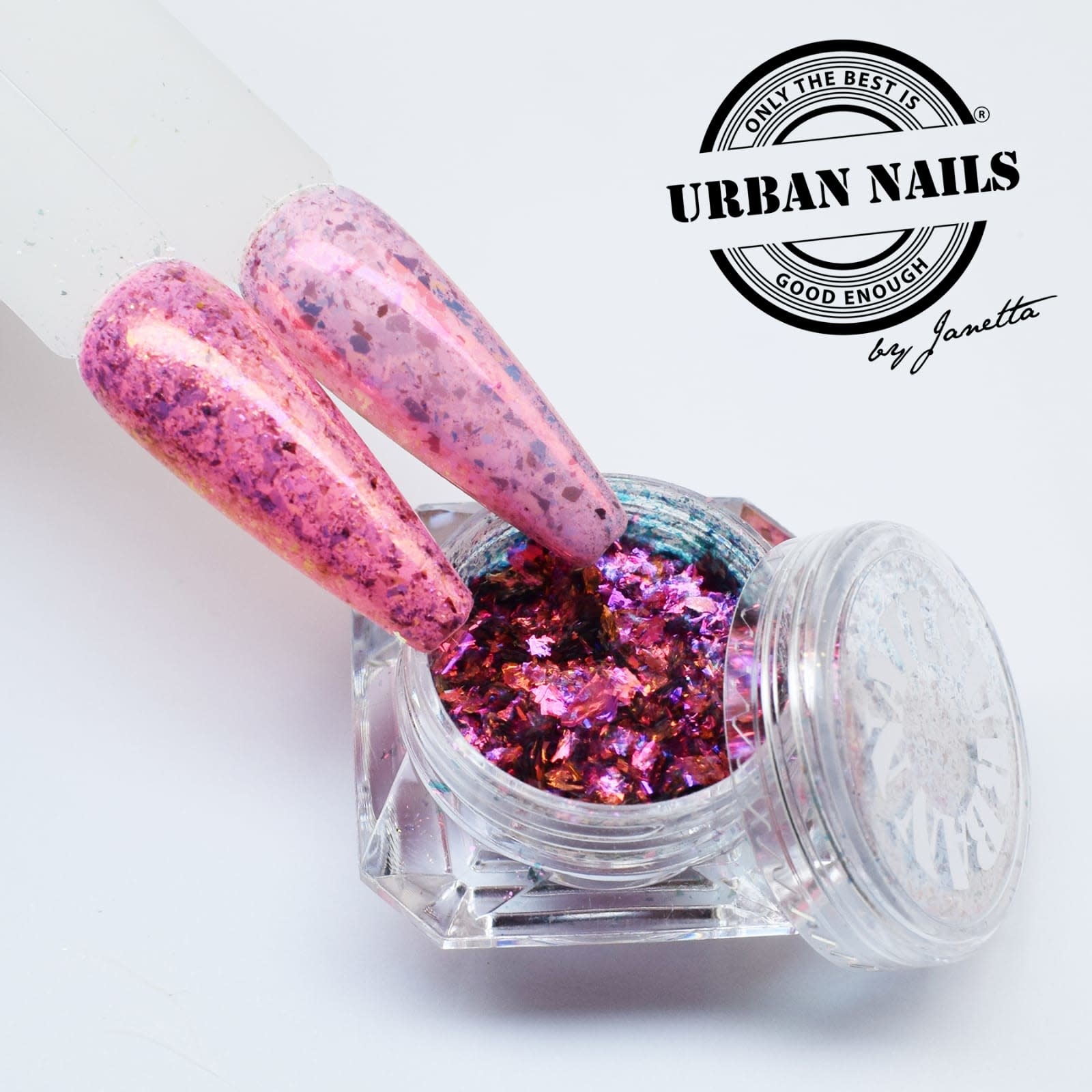 Diamond Flakes 08 Fel Roze - Roxenne Nails