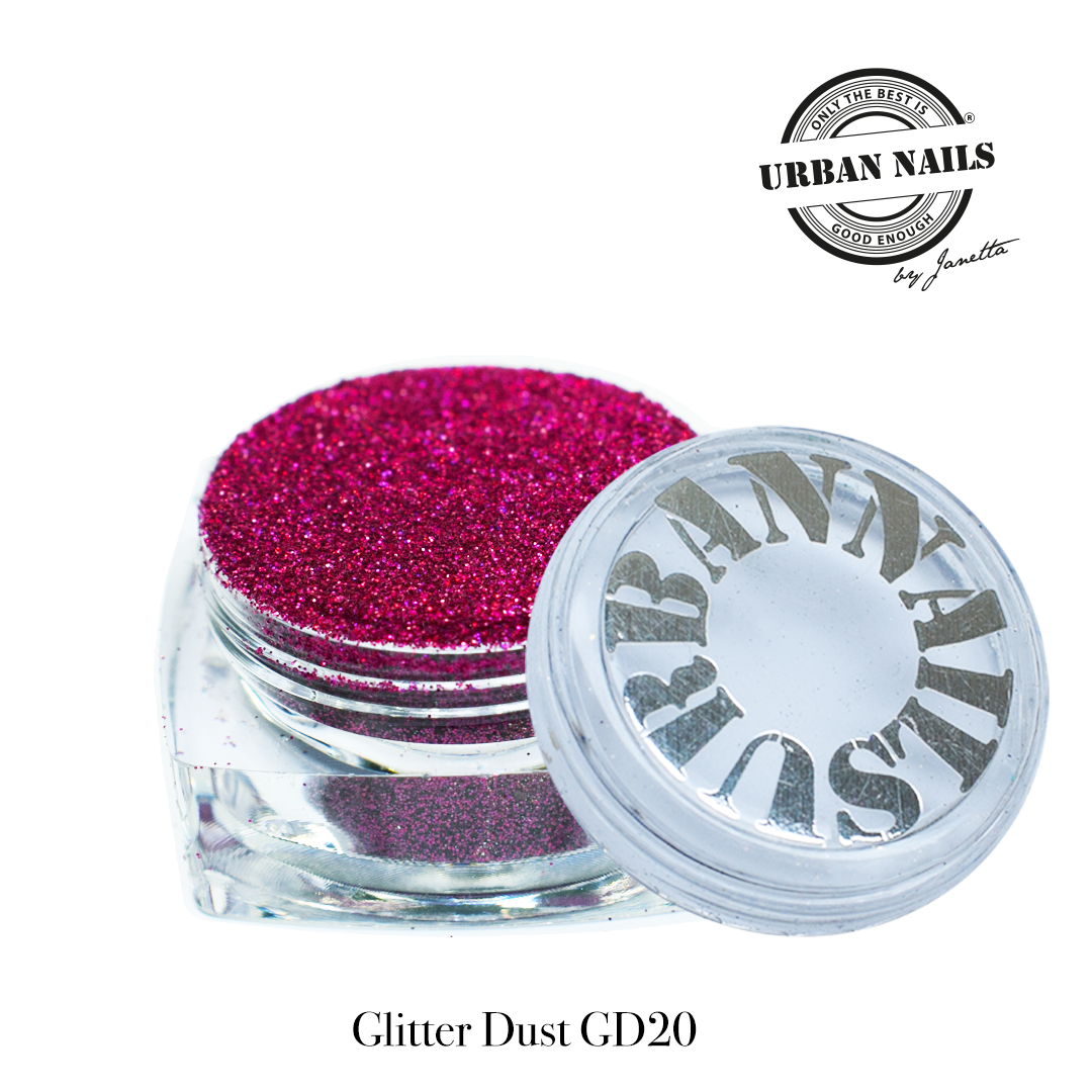Glitter Dust 20 Fel Roze - Roxenne Nails