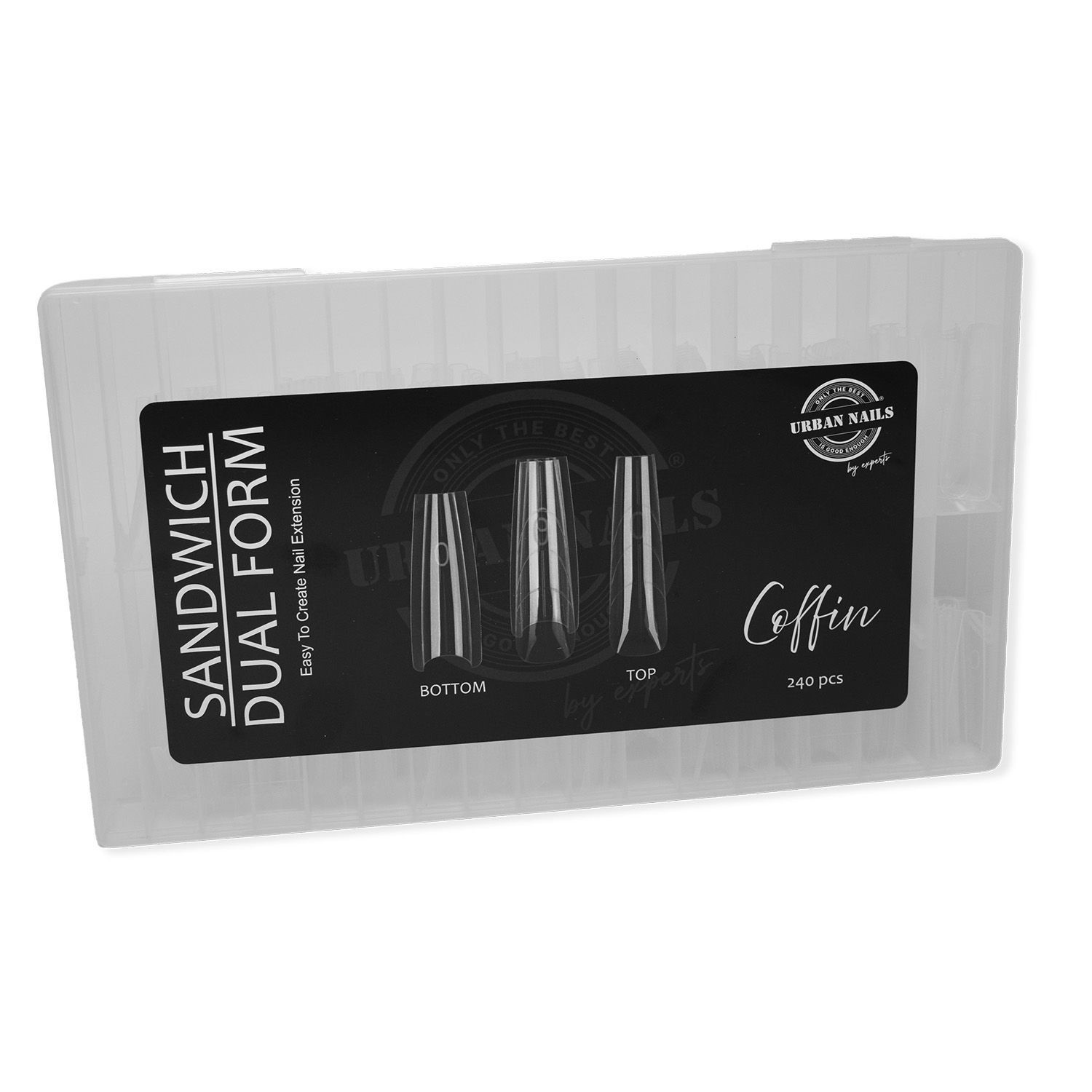 Sandwich Dual Forms Coffin - Roxenne Nails