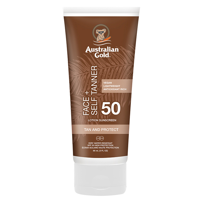 SPF 50 Face met Self Tanner