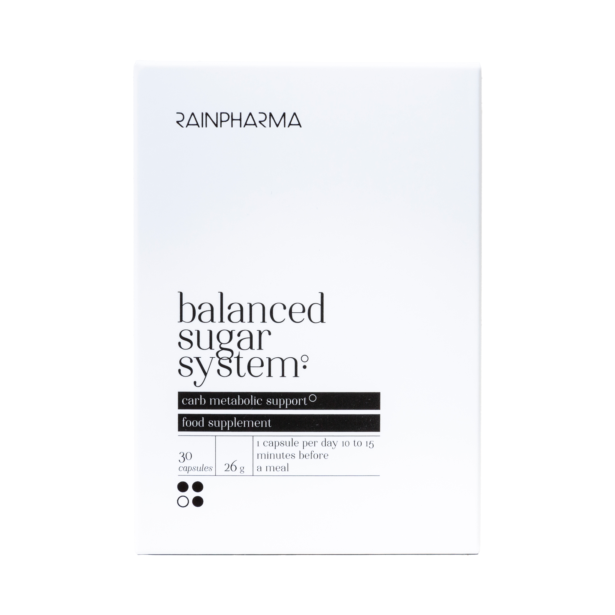 RainPharma - Balanced Sugar System 30 Caps - Kokoro