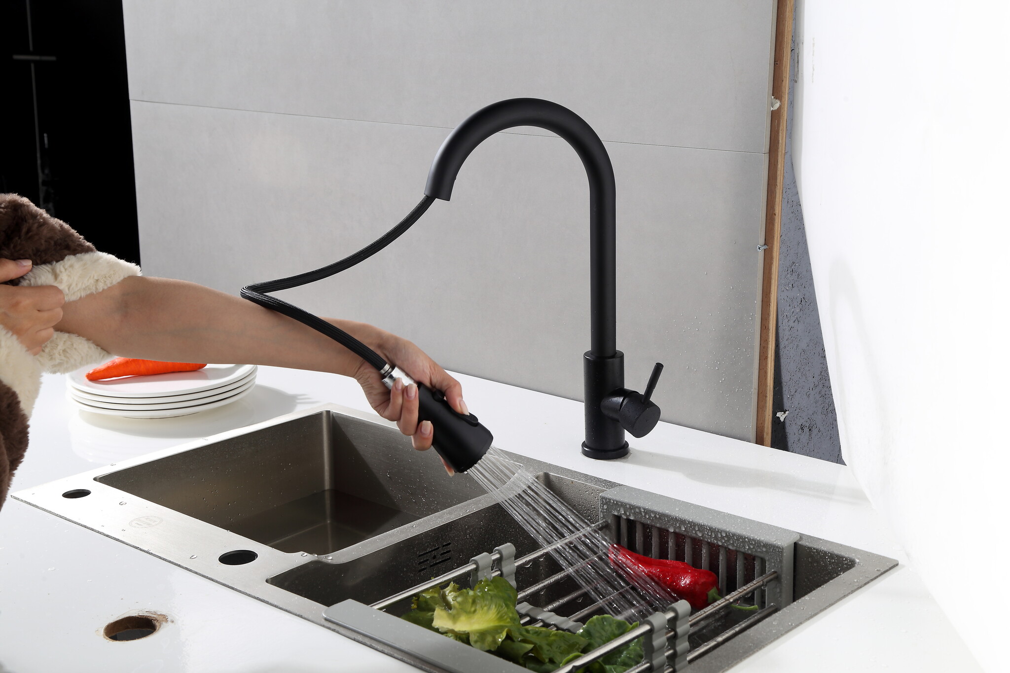 Nurion keukenkraan silver met uitloop - Gaslooswonen .nl - Grootste in ...