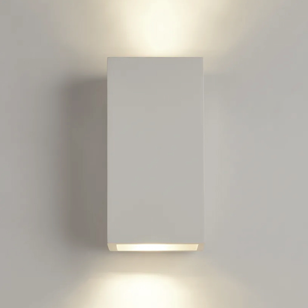 Lighting Collection Wandlamp Concorde Vierkant Wit - Mooielampen.com