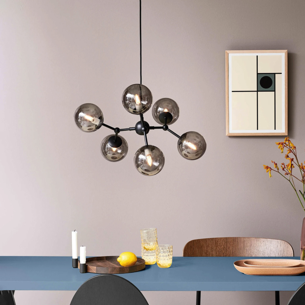Halo Design Hanglamp Atom 57cm Smoke - Mooielampen.com