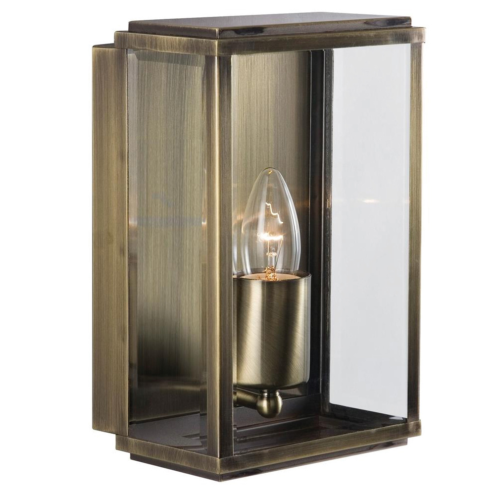 Searchlight Wandlamp Box Rustiek Brons - Mooielampen.com