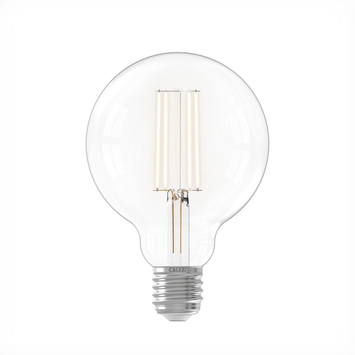 Calex E27 Led Filament Globe 95mm Clear 4,5W dimbaar - Mooielampen.com