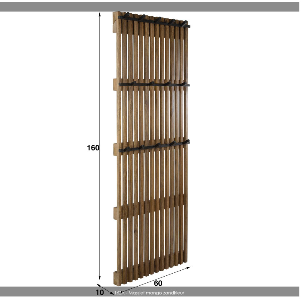 HELDR! Hector 14 Haken - Mango Hout - Mooielampen.com