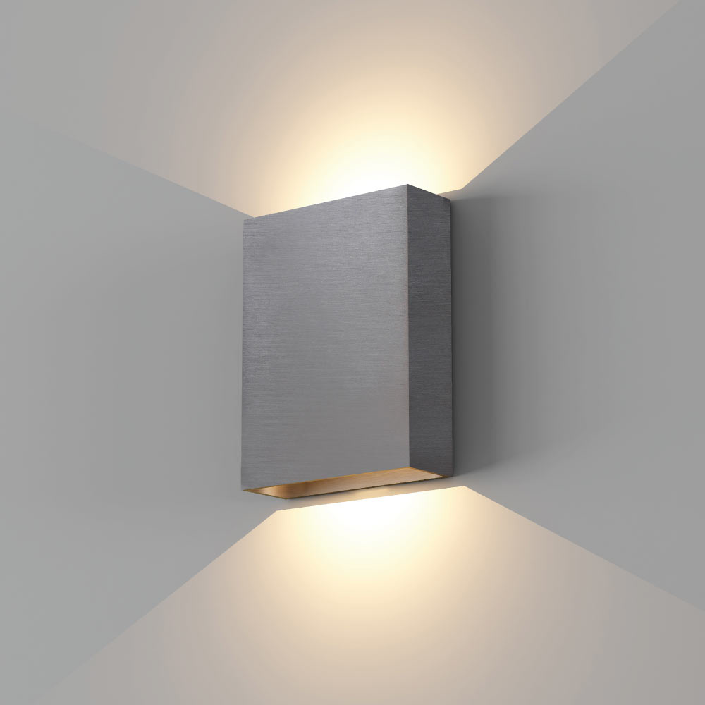 Artdelight Design LED Wandlamp Memphis Staalgrijs - Mooielampen.com